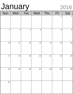 Beautiful Printable Calendars: Word Doc and PDF - BeauCal.com
